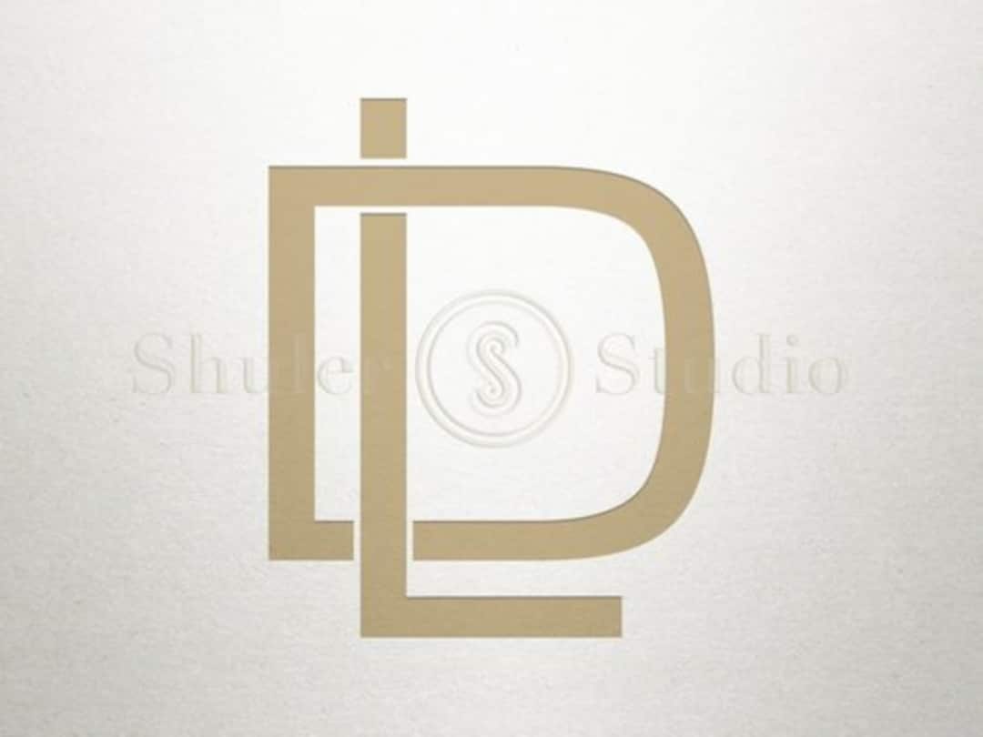 Block Monogram Design - DL LD - Block Monogram - Digital - Etsy