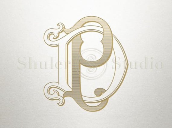 Custom Bridal Monogram DP PD Bridal Monogram Vintage | Etsy