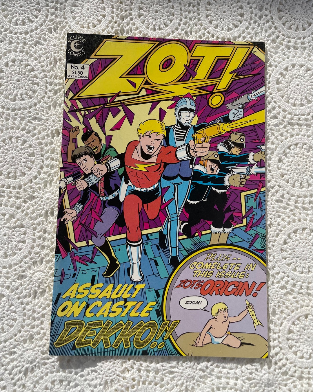 Vintage 1980s Zot Attack on Castle Dekko Comic Book July 1984 No. 4 - Etsy