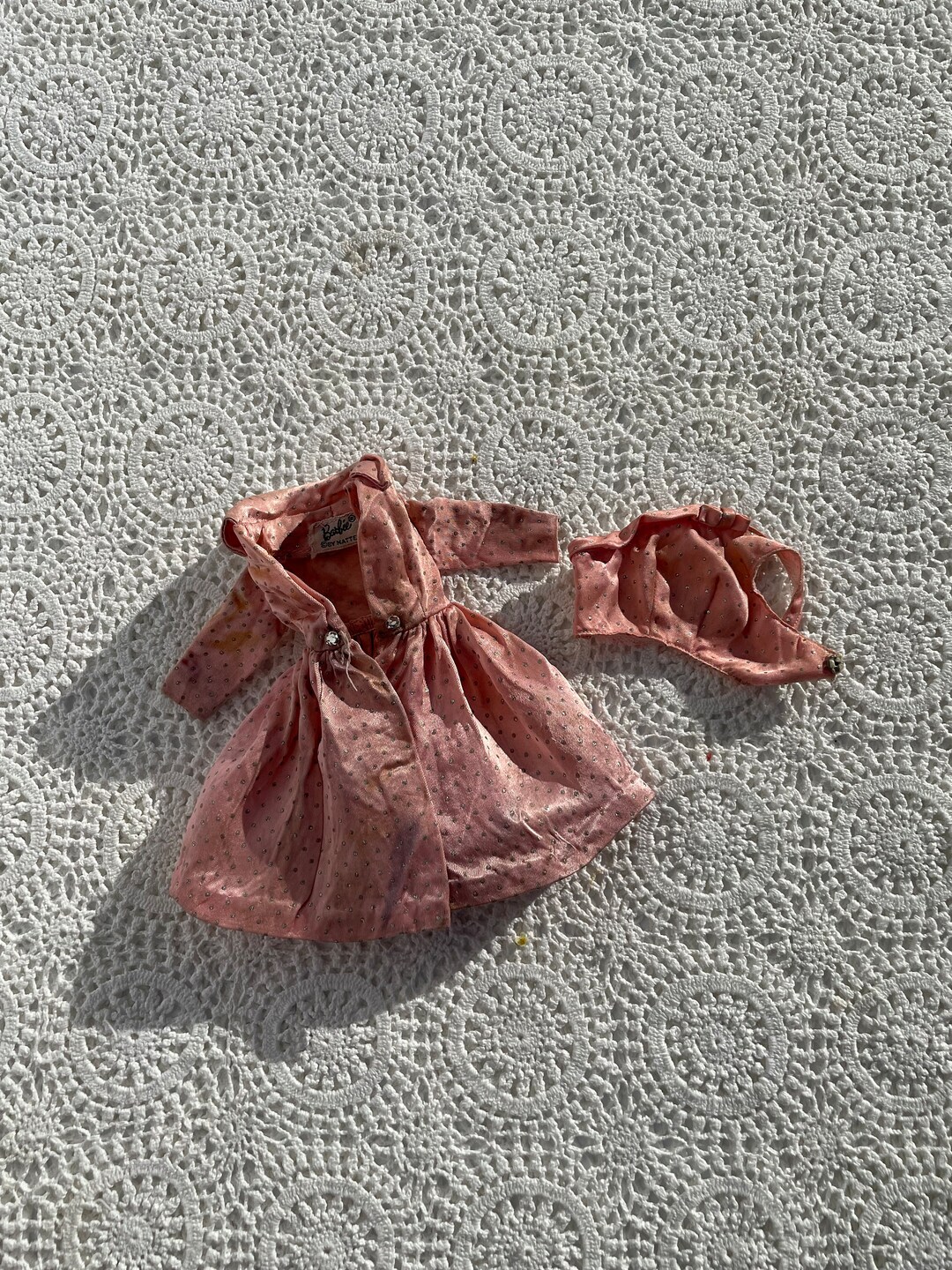 Vintage 1963 Pink Satin #1611 Barbie Outfit PAK Incomplete - Etsy
