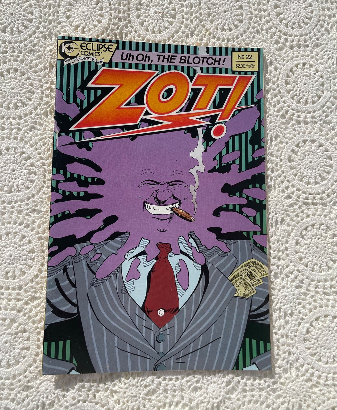 Vintage 1980’s “zot! Uh-oh the Blotch” Comic Book OCT 1988 - Etsy