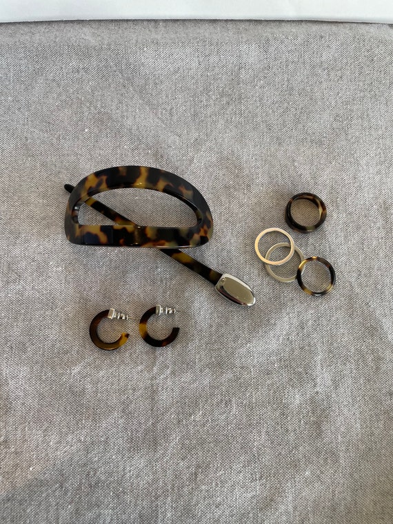 Vintage sterling tortoise shell - Gem