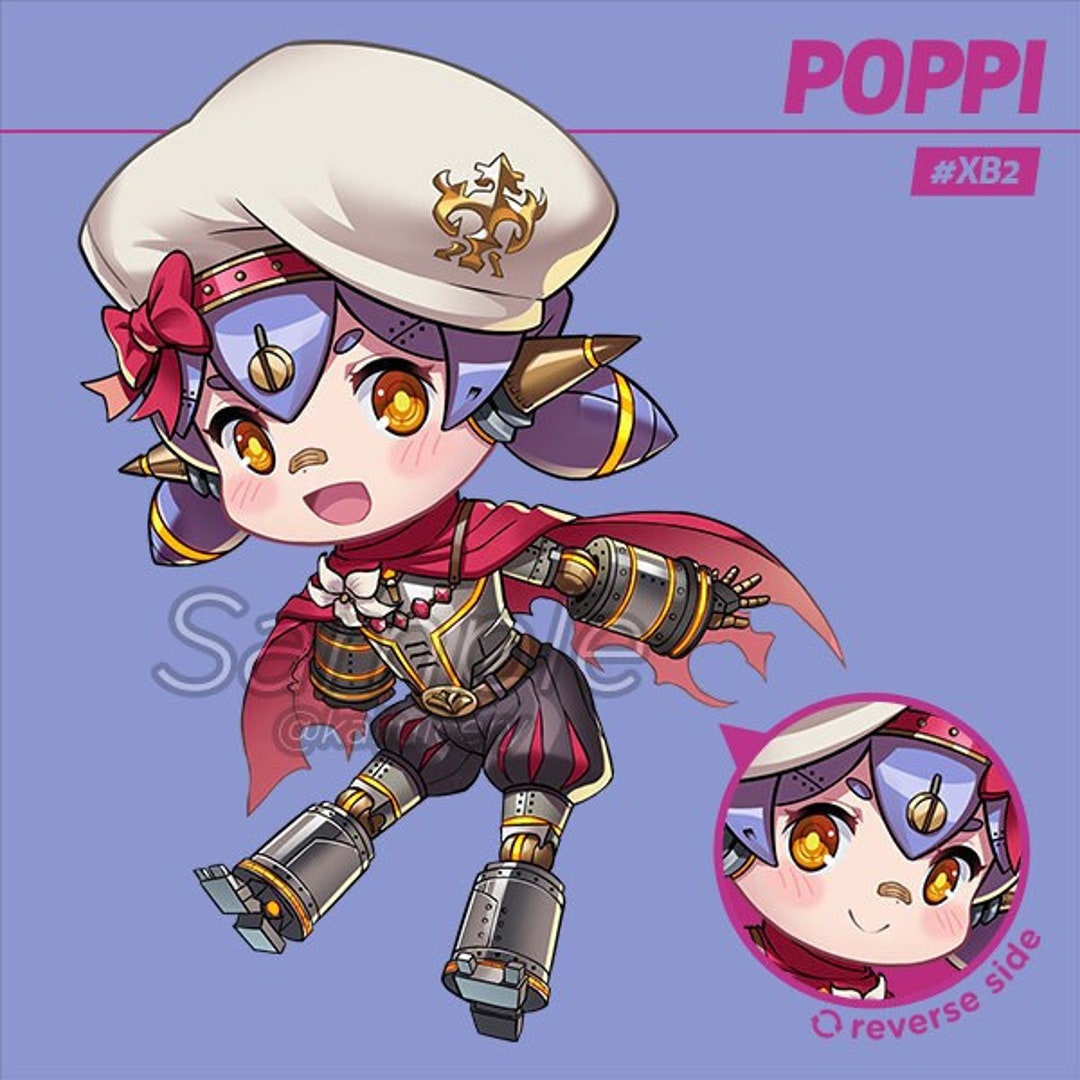 Poppi Xenoblade Chronicles 2 / ~2" Double-sided Clear Acrylic Charm - Etsy