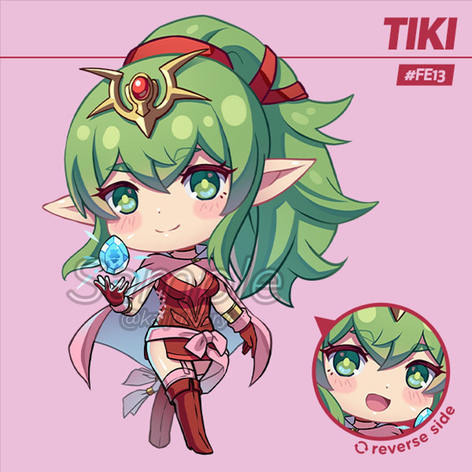 Tiki Fire Emblem Awakening FEH / 2 Double-sided Clear | Etsy