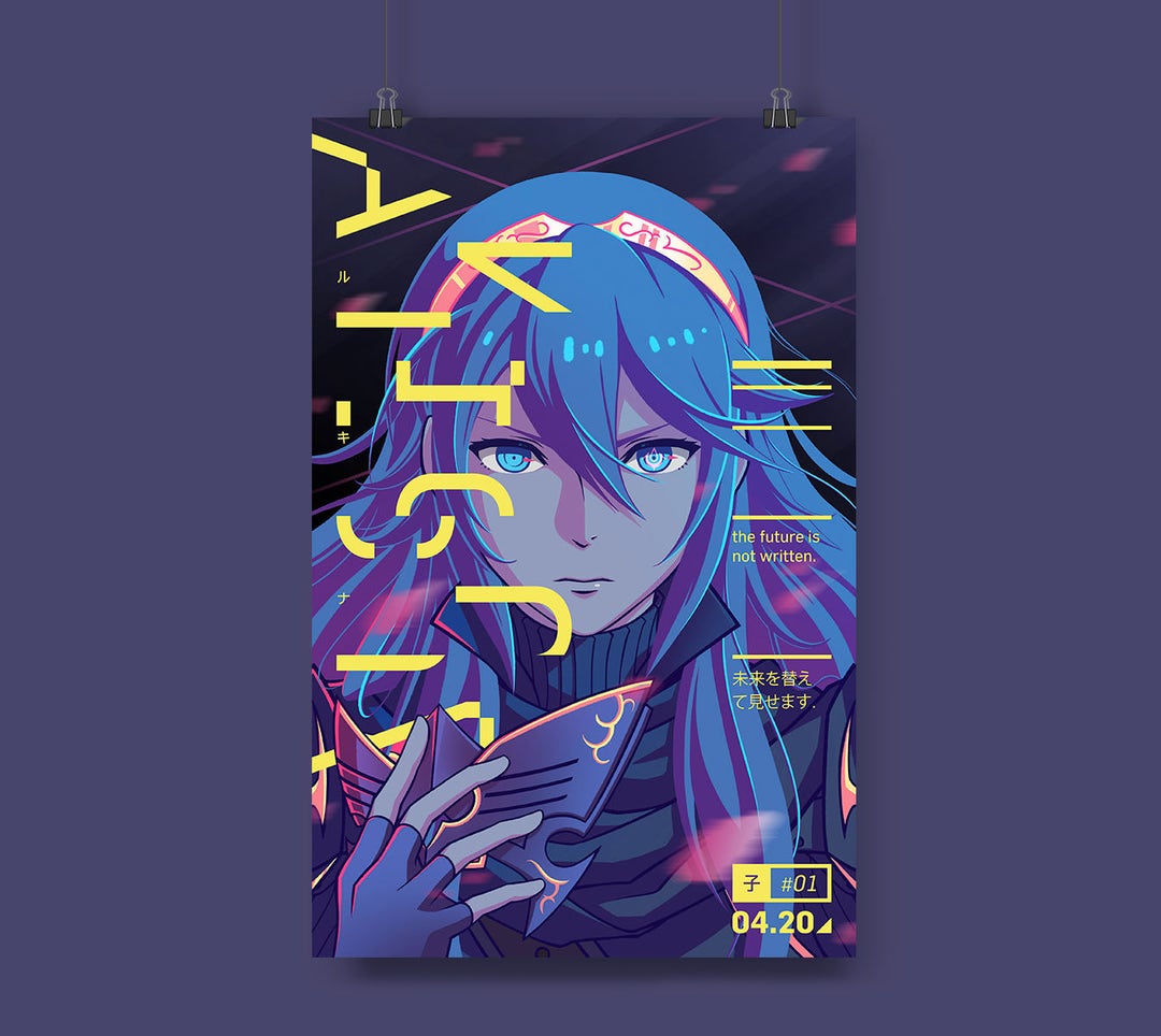 The Future is Not Written: Lucina Fire Emblem Awakening 11x17 Print - Etsy