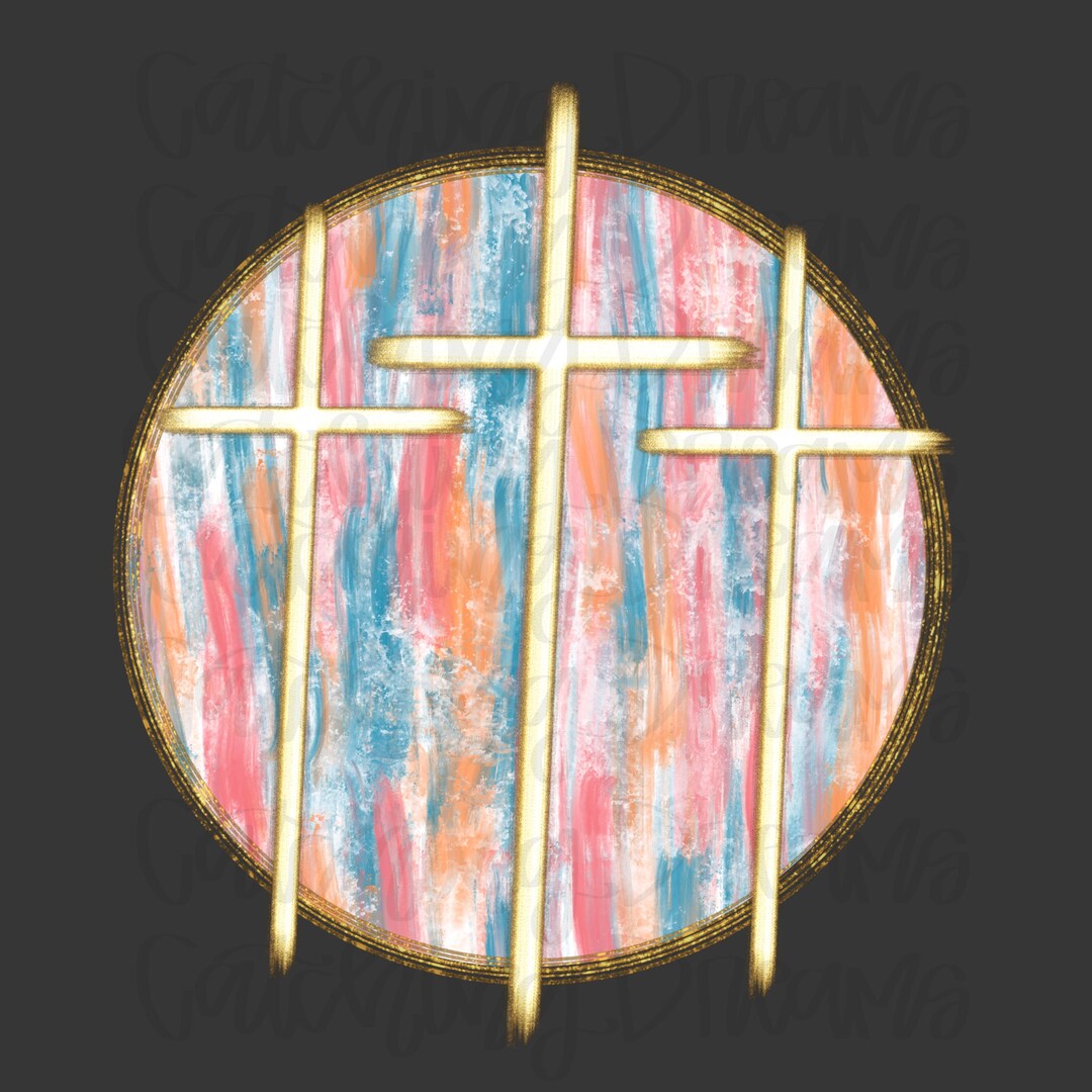 Cross Easter Brushstroke Cross Preppy Easter Best Selling - Etsy
