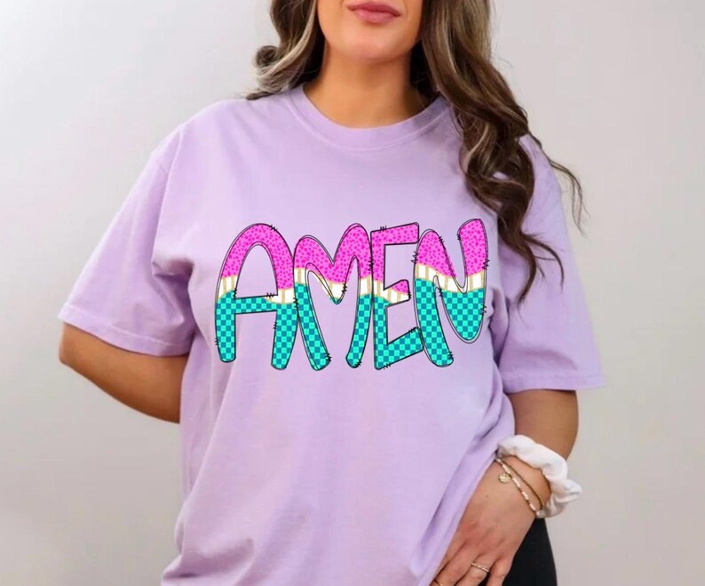 Amen Preppy Retro Png - Etsy