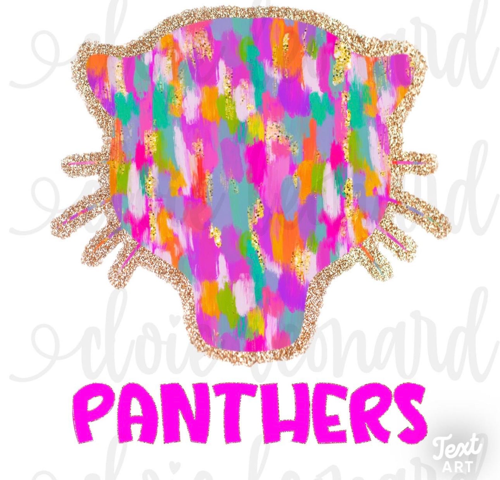Panthers Brush Stroke Png - Etsy