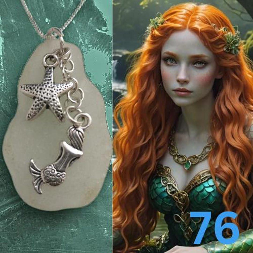 Haunted Celtic Storm Spirit, Fierce Mermaid Guardian of the Tempest ...