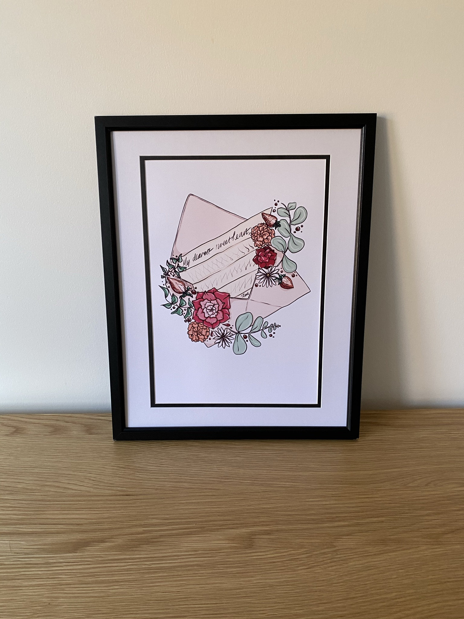 Love Letter original art print | Etsy