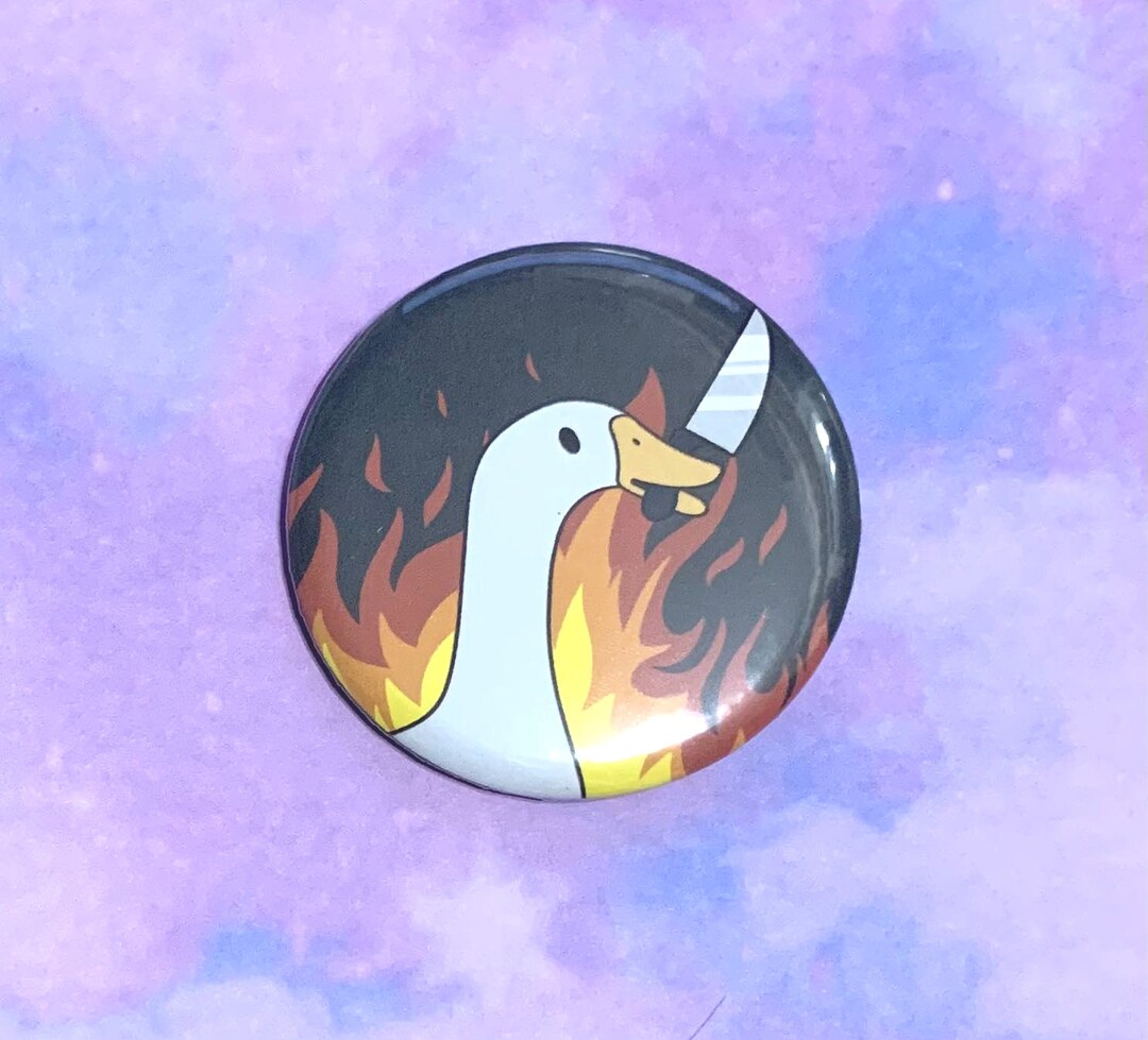 Deadly Goose 58mm Button Badge - Etsy