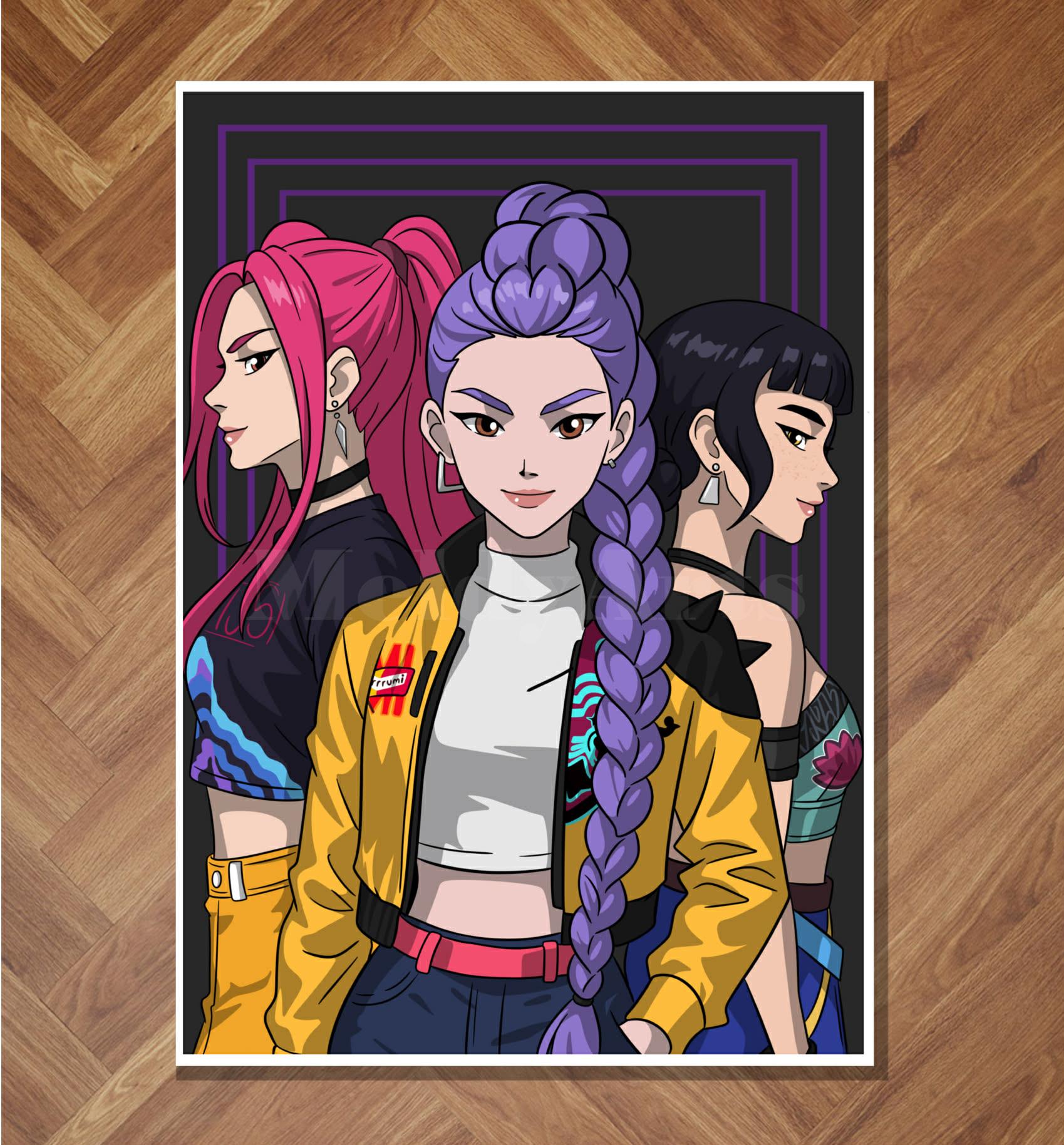 Kpop Demon Hunters. Huntrix Print - Etsy UK