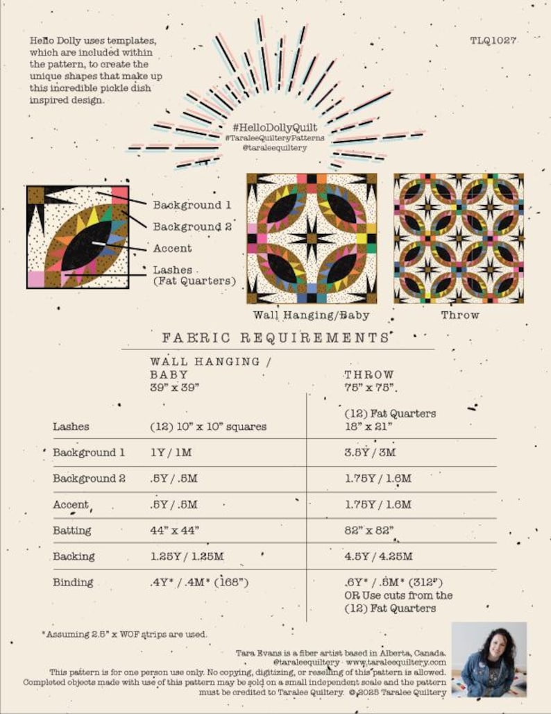 Hello Dolly PDF Quilt Pattern - Etsy