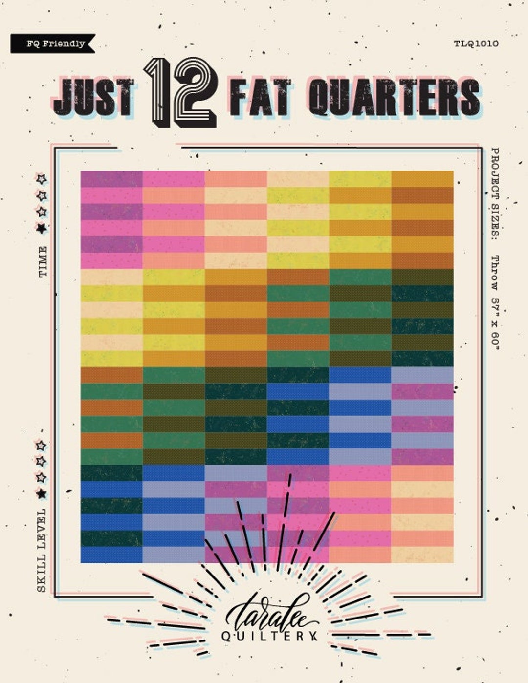 Just 12 Fat Quarters - PDF Pattern - Etsy