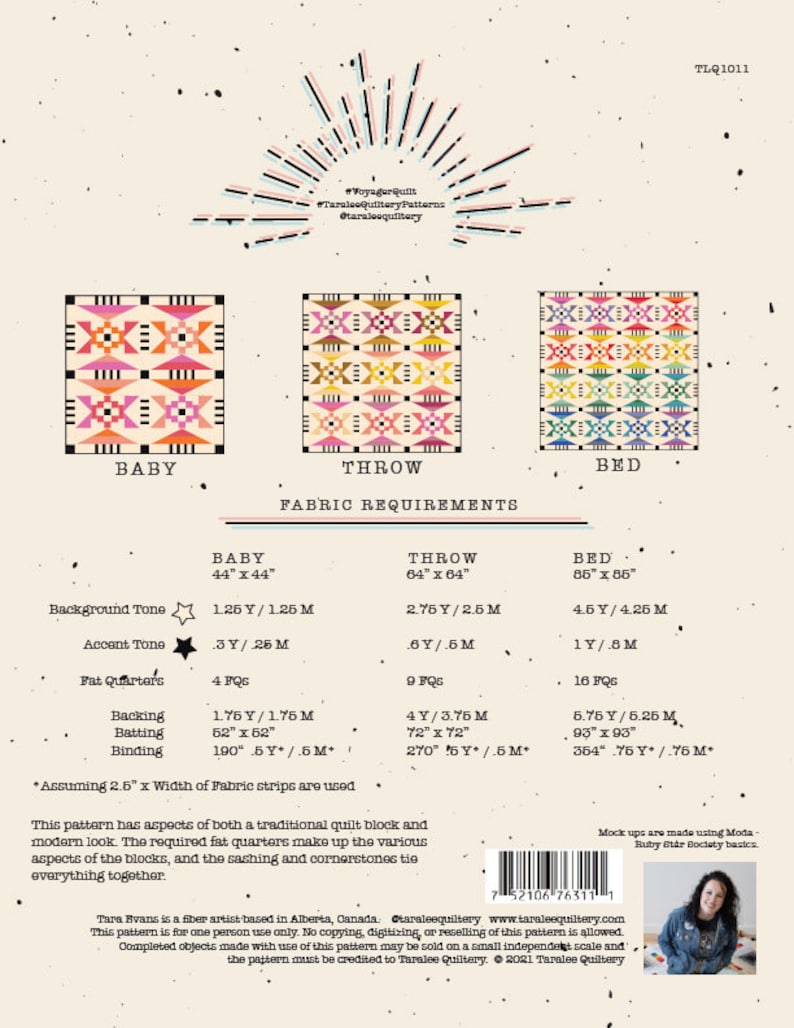 Voyager - PDF Quilt Pattern - Etsy