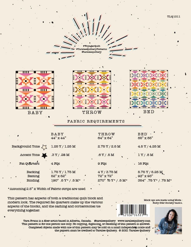 Voyager - PDF Quilt Pattern - Etsy