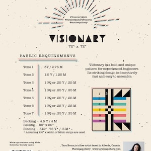 Visionary - PDF Quilt Pattern - Etsy