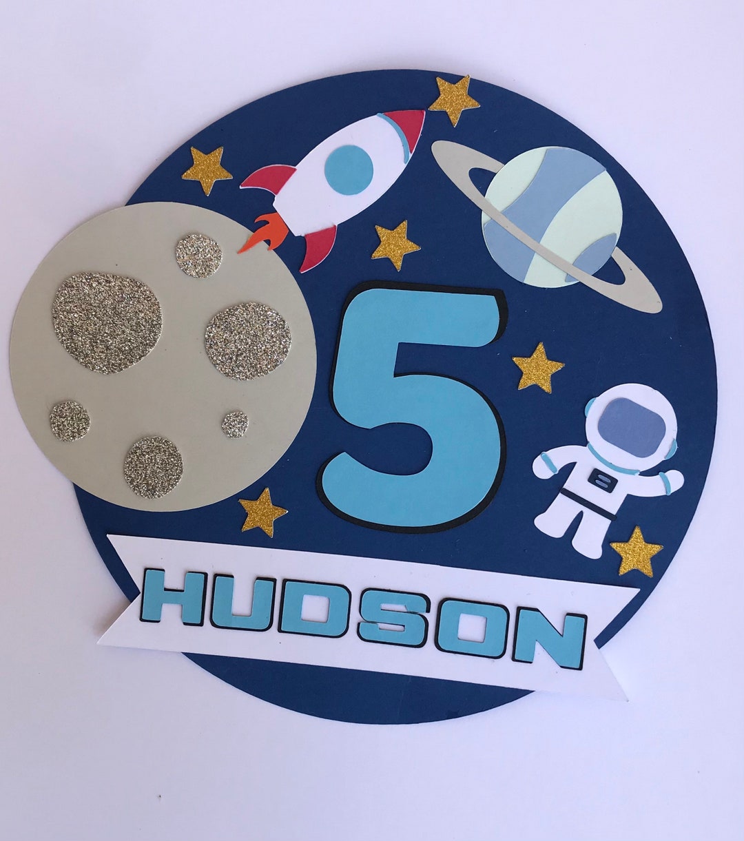 Outer Space Cake Topper | Space Themed Birthday | Space Birthday Party ...