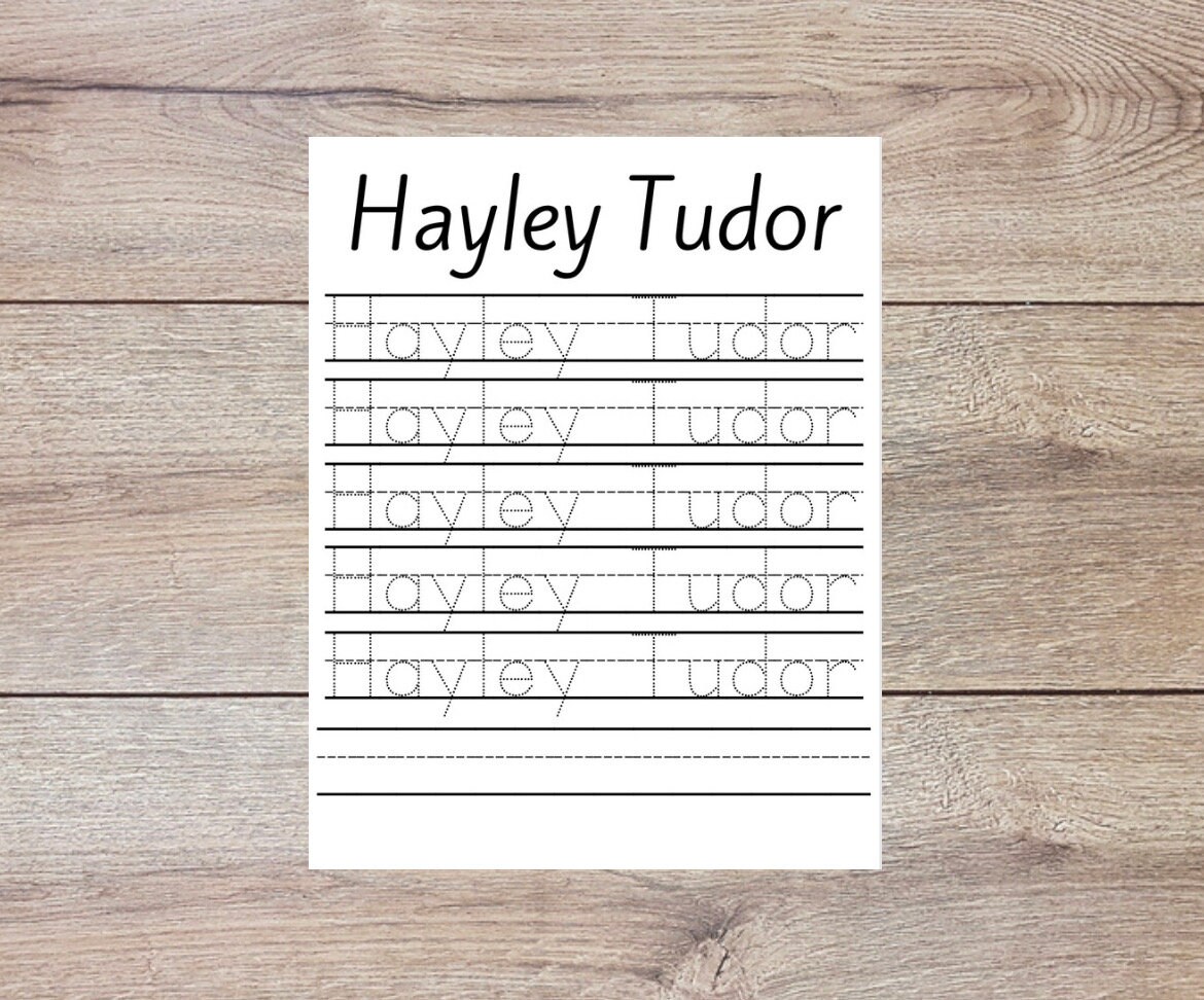 Name Tracing Template Worksheets | Handwriting Practice | Printable ...