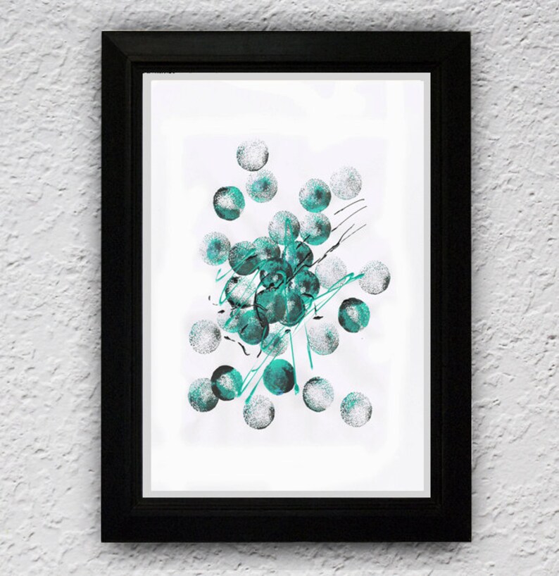 Turquoise Print, Scrapbook Paper, Digital Downloads, Abstract Prints ...