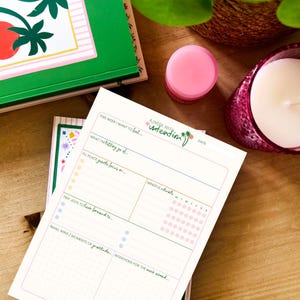 A Week With Intention Planner Pad, A5 Weekly Mindful Planning Notepad ...