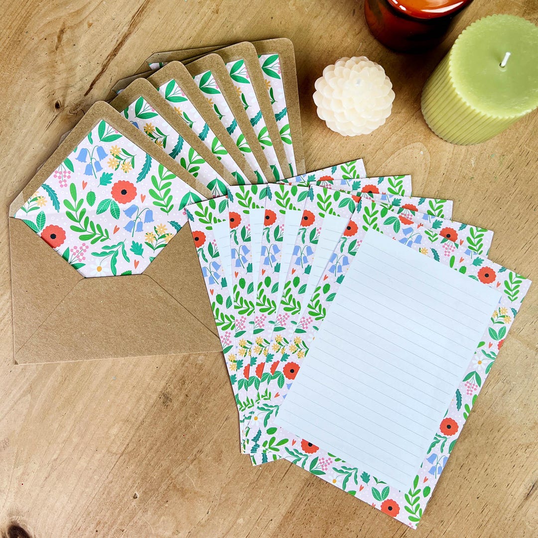 Letter Writing Set, Penpal Set, Writing Paper, Stationery Gift Set ...