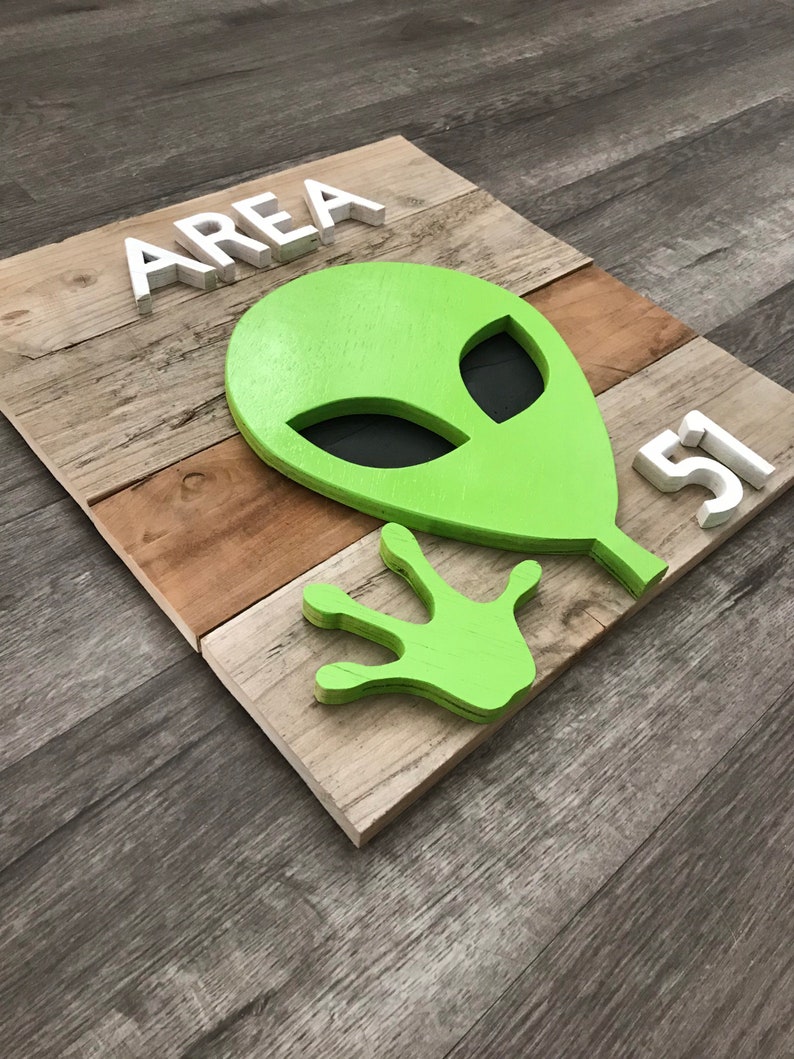 Alien Area 51 Wall Art - Etsy