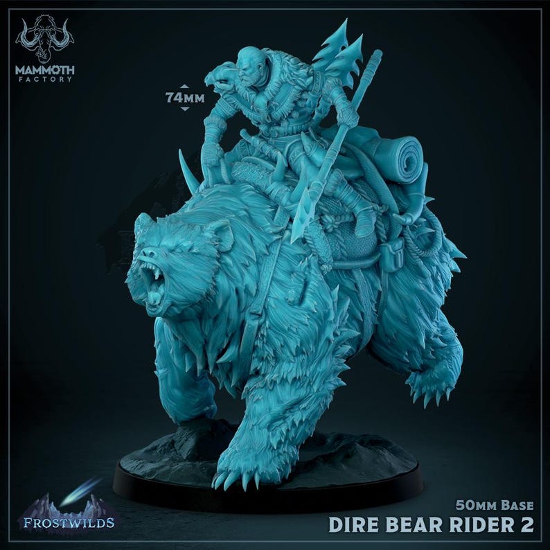 Frostwilds 1, Mammoth Factory Games, Warriors, Dire Bear, Dire Wolf ...