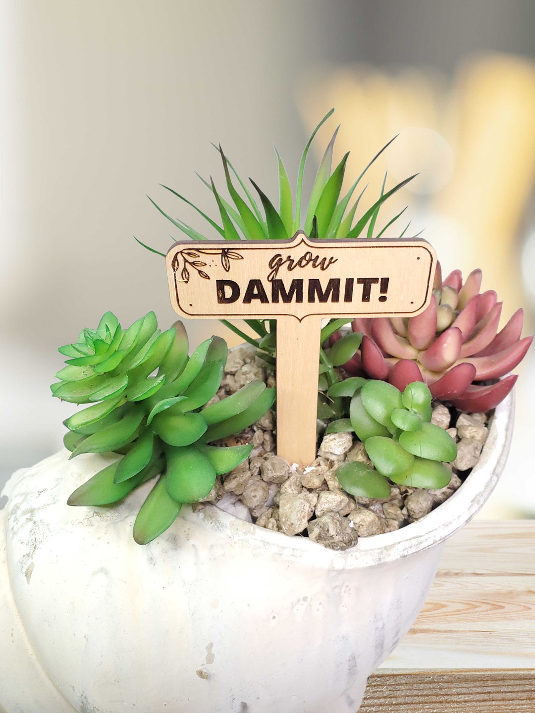 Garden Plant Marker SVG Cut File | CNC Glowforge Designs (digital ...