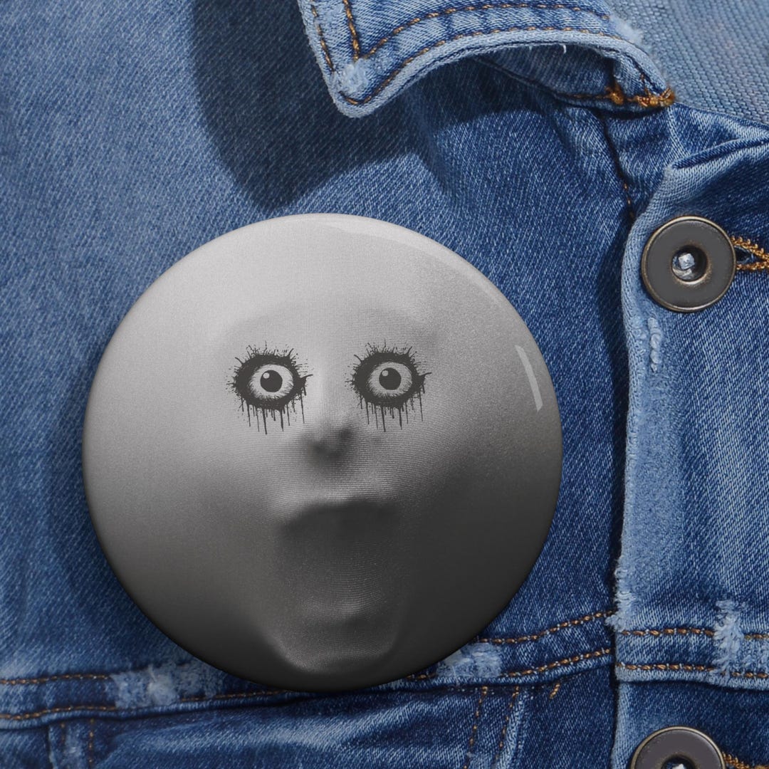 Spooky Eyes Pin Buttons: Creepy Halloween Brooches, Horror Lapel Badges ...