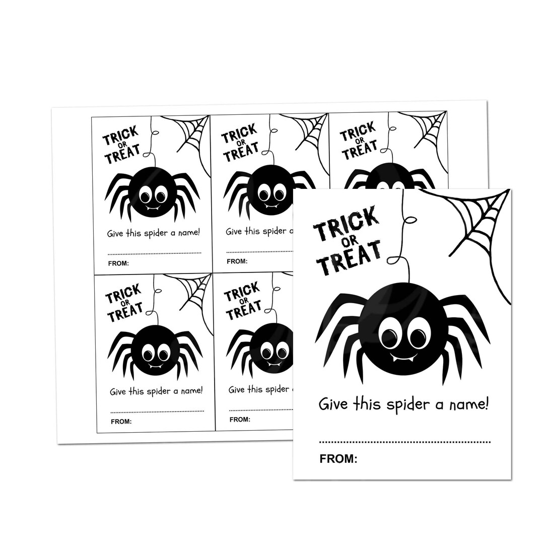 Printable Halloween Cards for Kids, Print Your Own Halloween Classroom ...