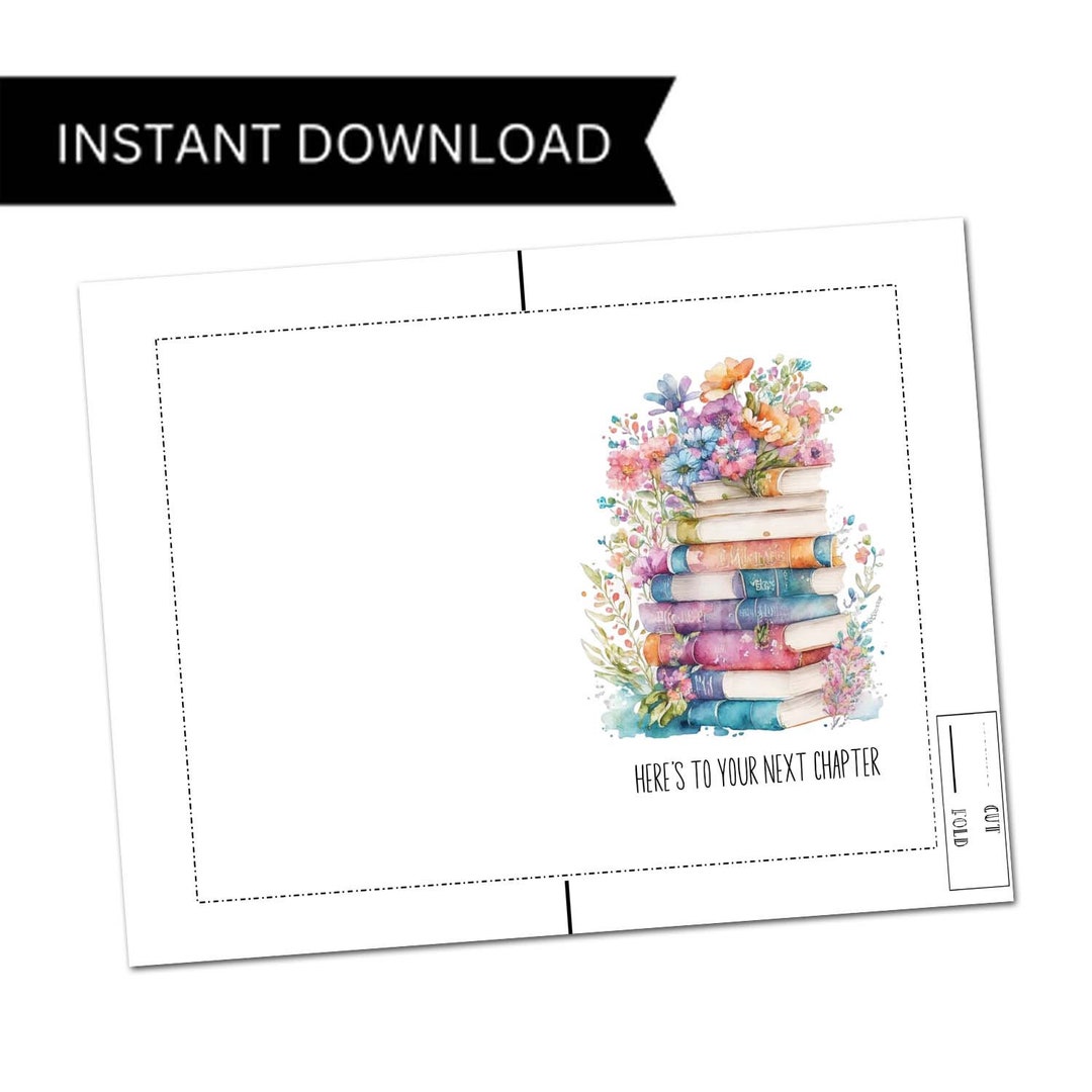 Here's to Your Next Chapter Card Printable, New Apartment Card, New ...