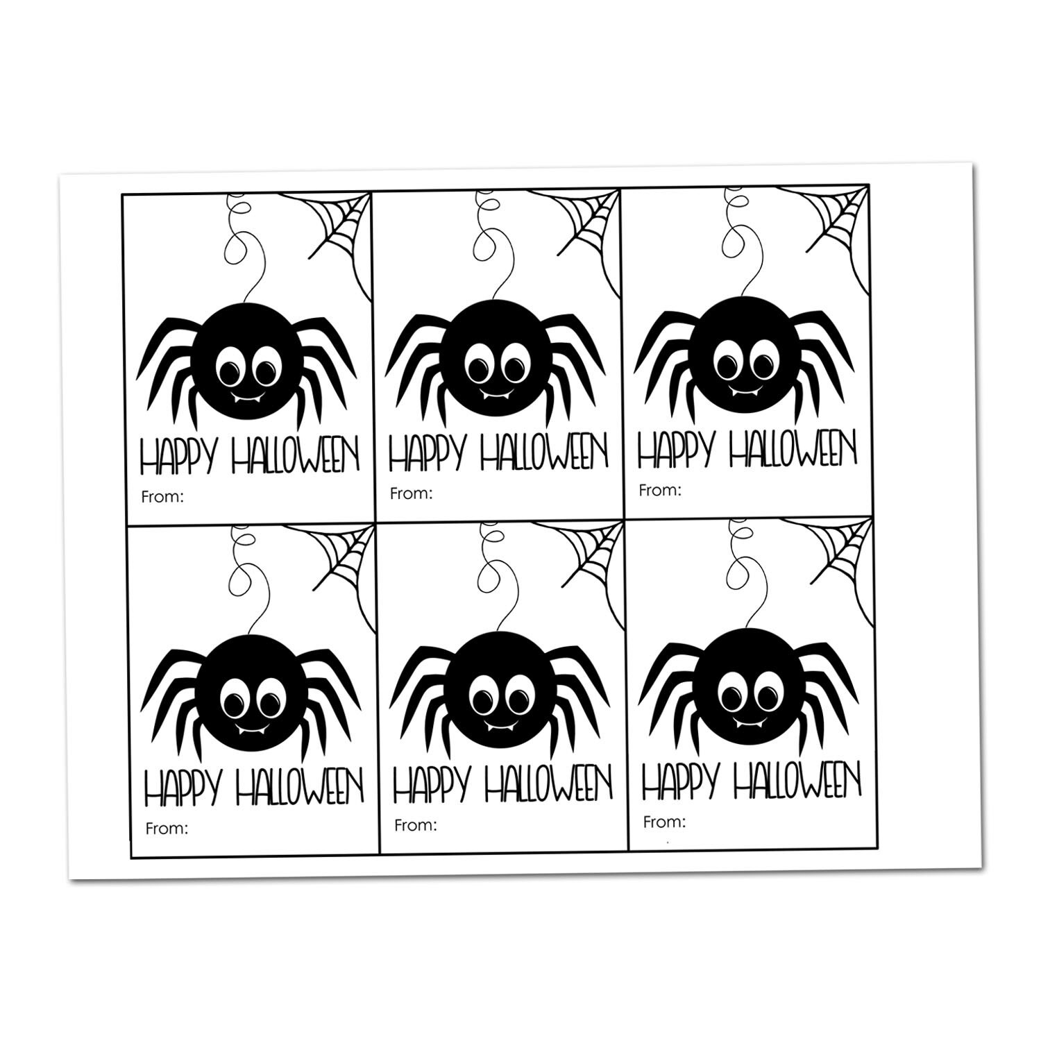 Printable Halloween Cards for Kids Print Your Own Halloween - Etsy Canada