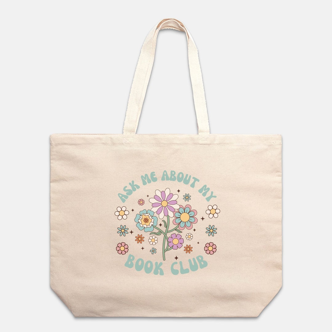 Library Tote Bag Books Tote Bag Book Club Tote Bag Bookish - Etsy