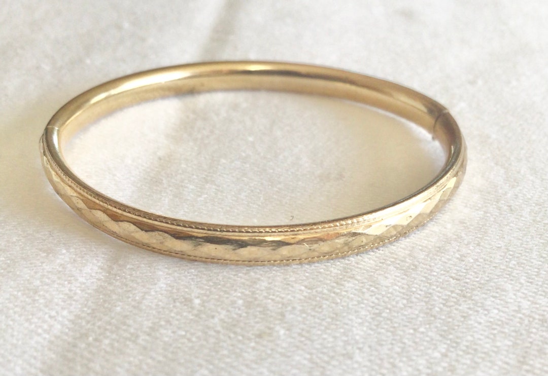 Vintage Kiddie Kraft Child Gold Filled Bangle Bracelet Baby Girl Gift ...