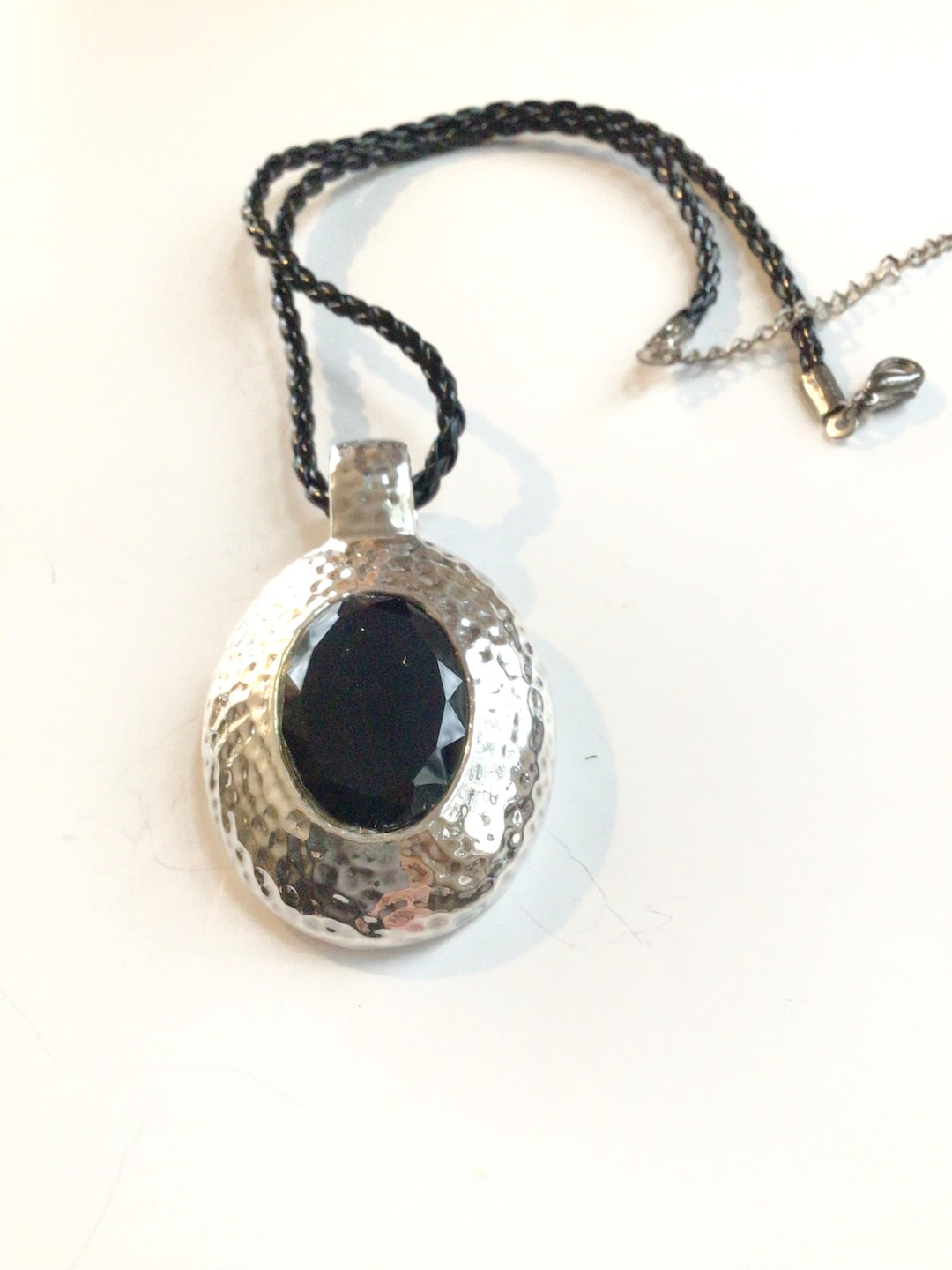 Designer Signed Simon Sebbag Black Onyx Necklace Handmade Heavy ...