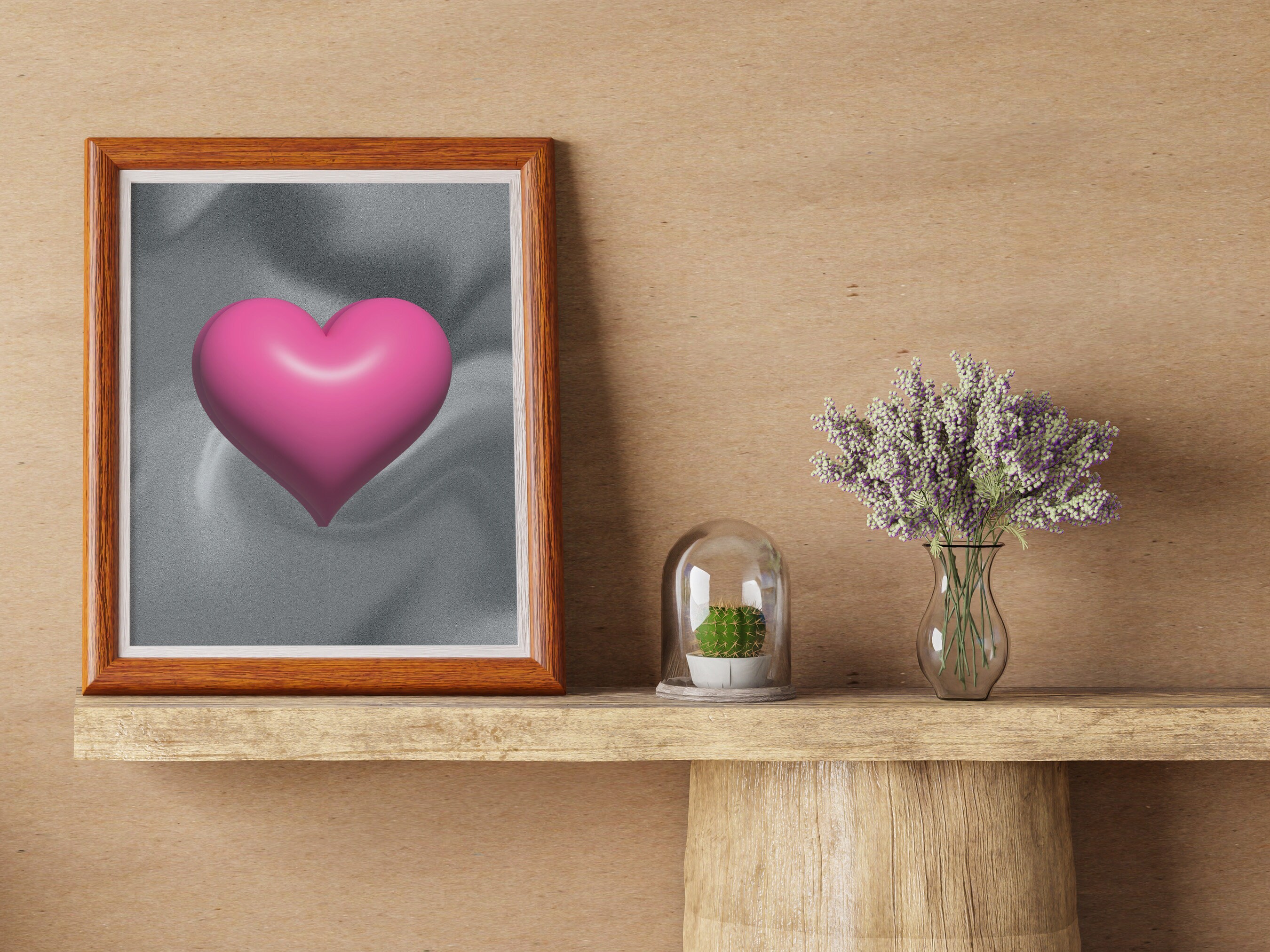 3D Chromatic Heart Poster | Digital Download | Instant Wall Art & Decor ...