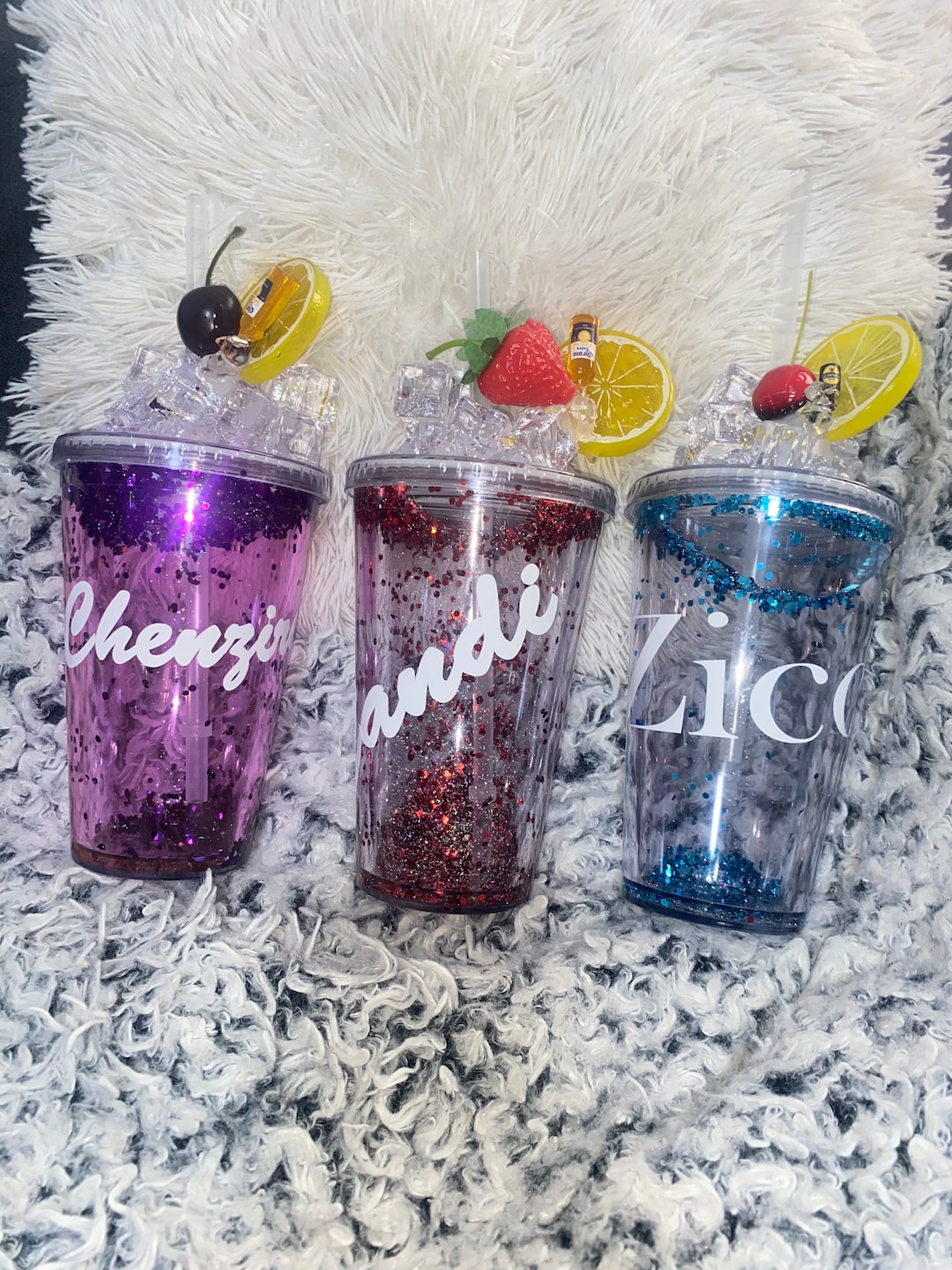 3D Snow Globe Iced Cups - Etsy