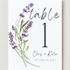 Lavender Wedding Table Numbers, Printable Table Numbers, Editable Table ...