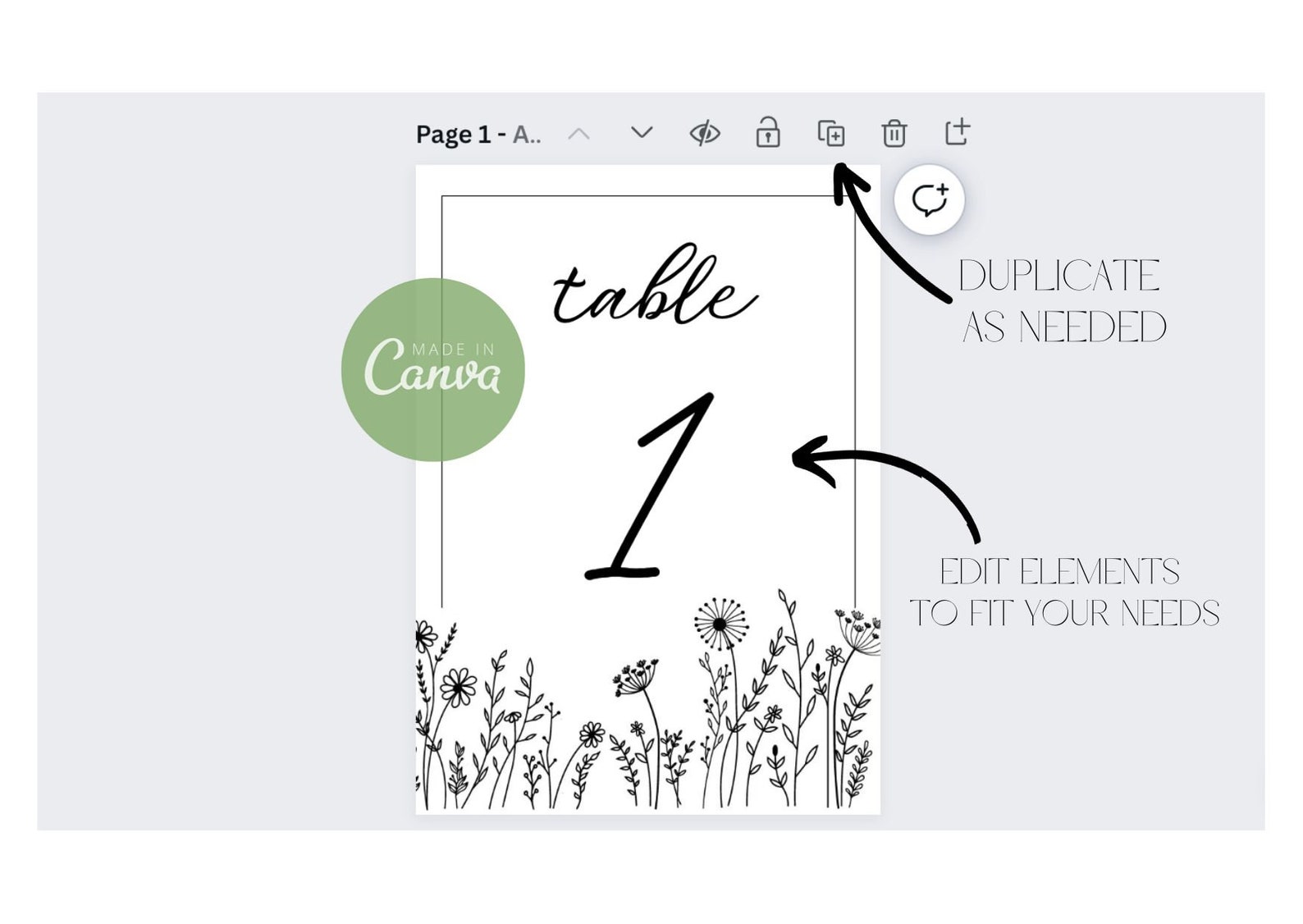 Wedding Table Numbers, Printable Table Numbers, Editable Table Number ...