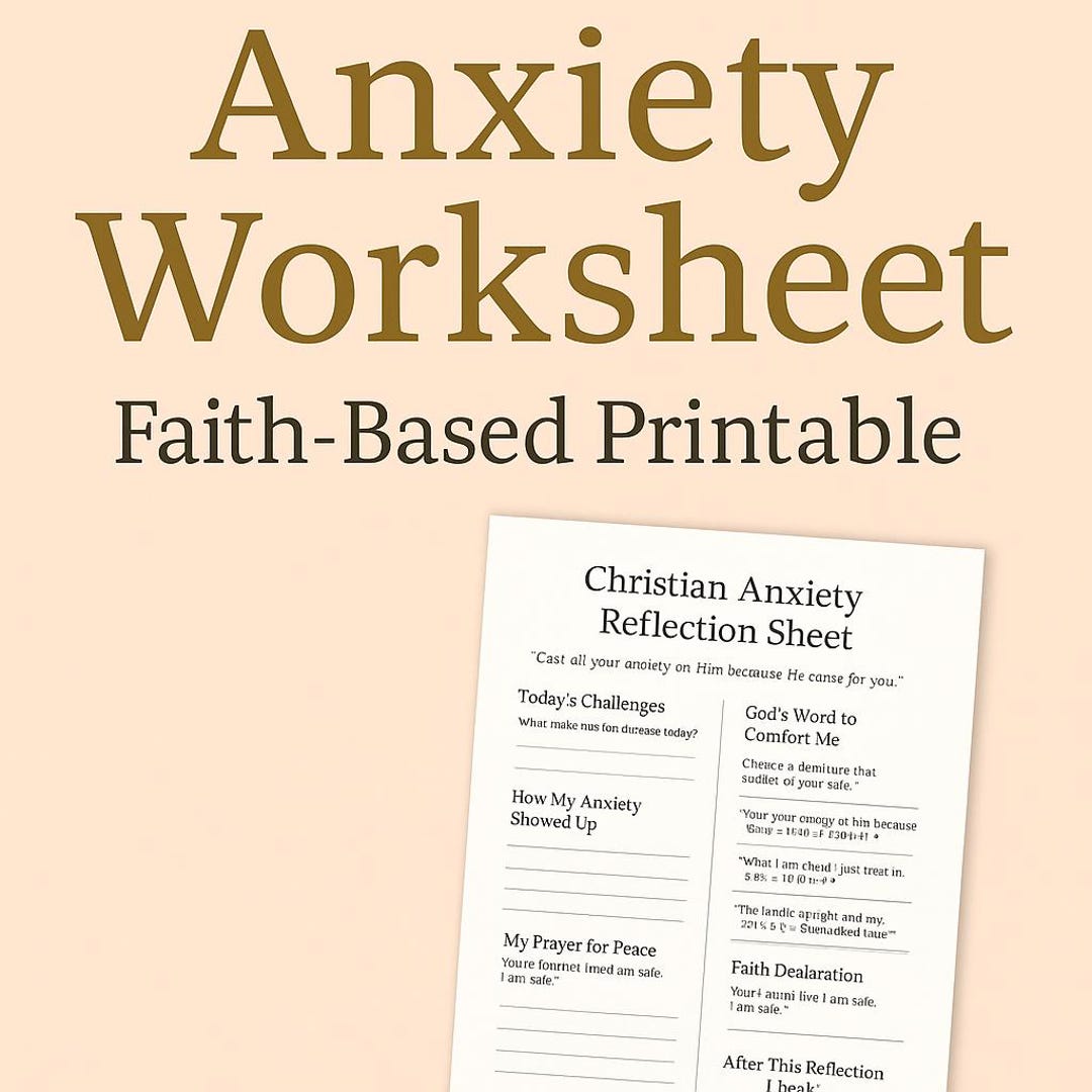Christian Reflection Printable | Faith-based Worksheet | Cast Your ...