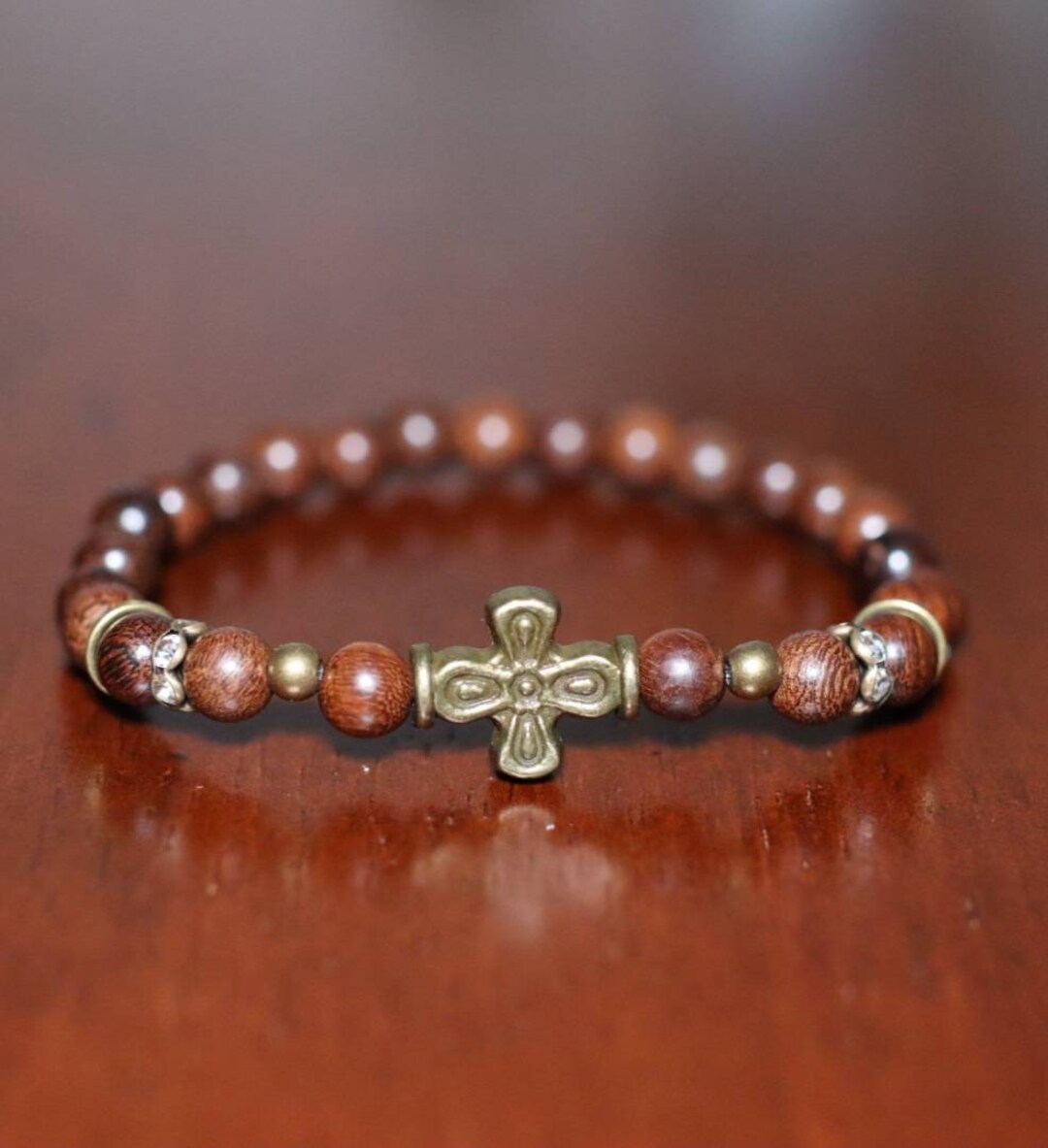 33 Bead Aromatic Rosewood Chotki Prayer Bracelet With Orthodox Cross ...