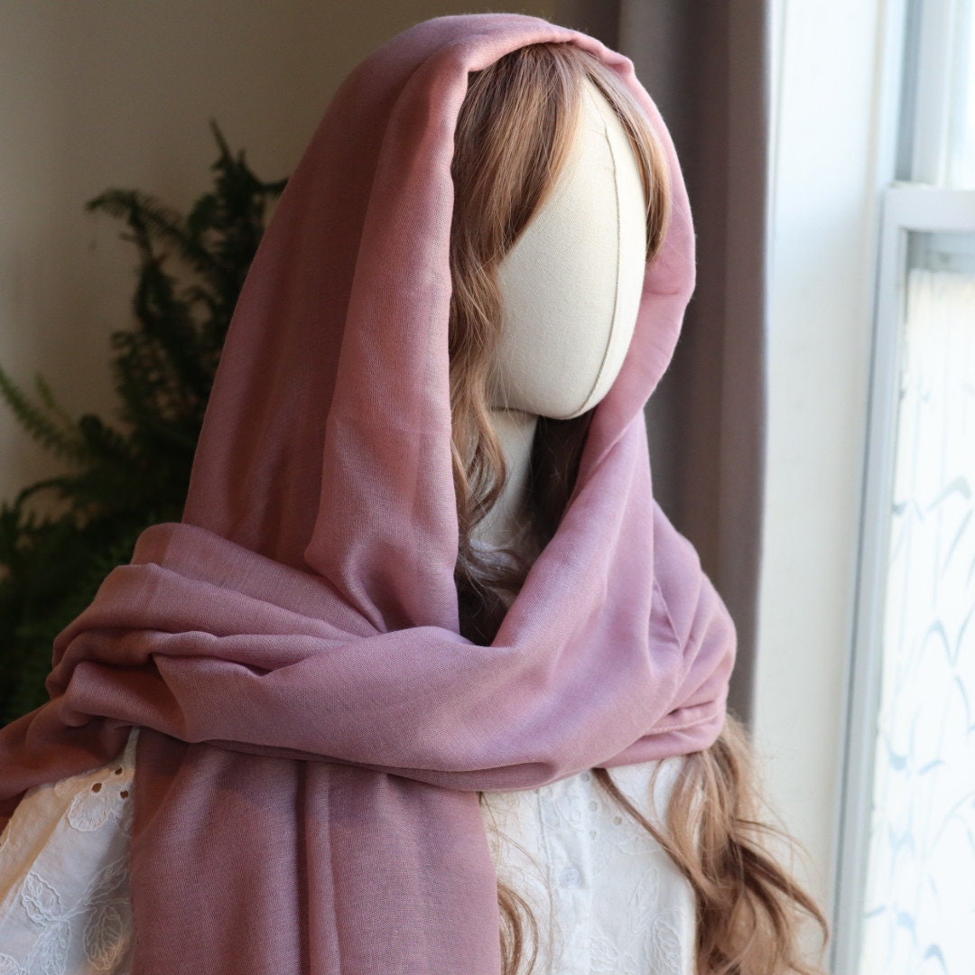Basic Non Slip Cotton Blend Large Headscarf Headcovering Wrap Pray ...