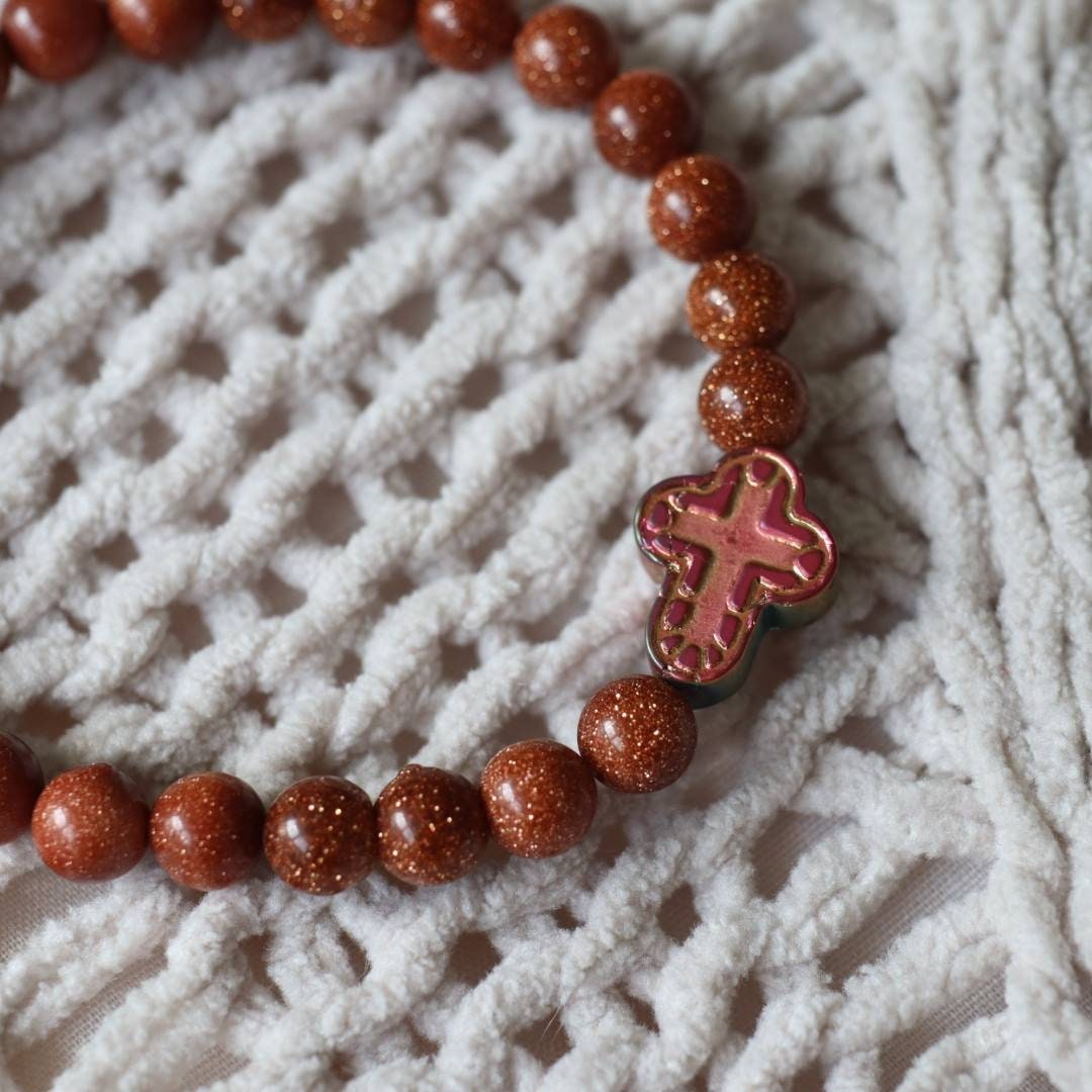 Byzantine Inspired Glistening Goldstone Chotki Prayer Beads - Etsy