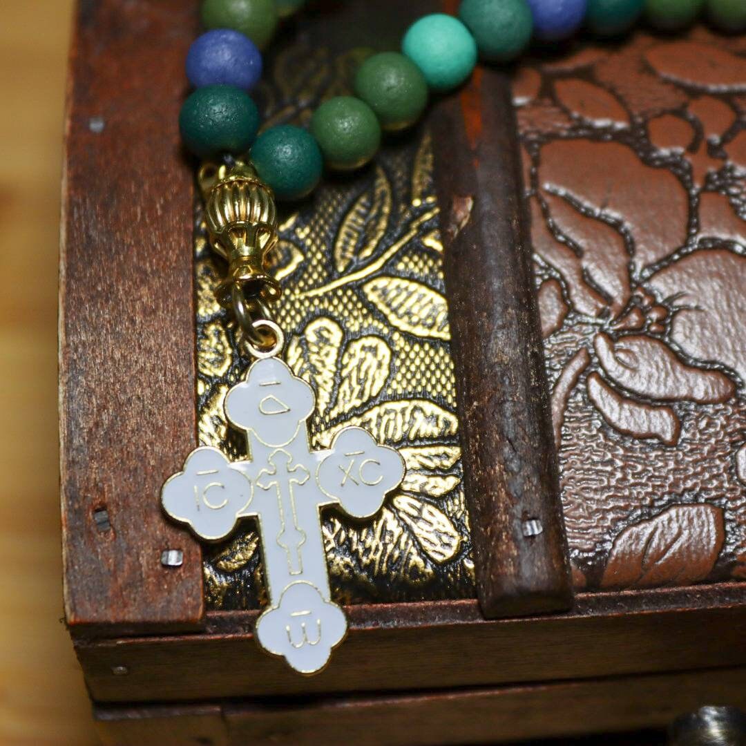 Byzantine Inspired Chotki Prayer Beads With Orthodox Christian | Etsy