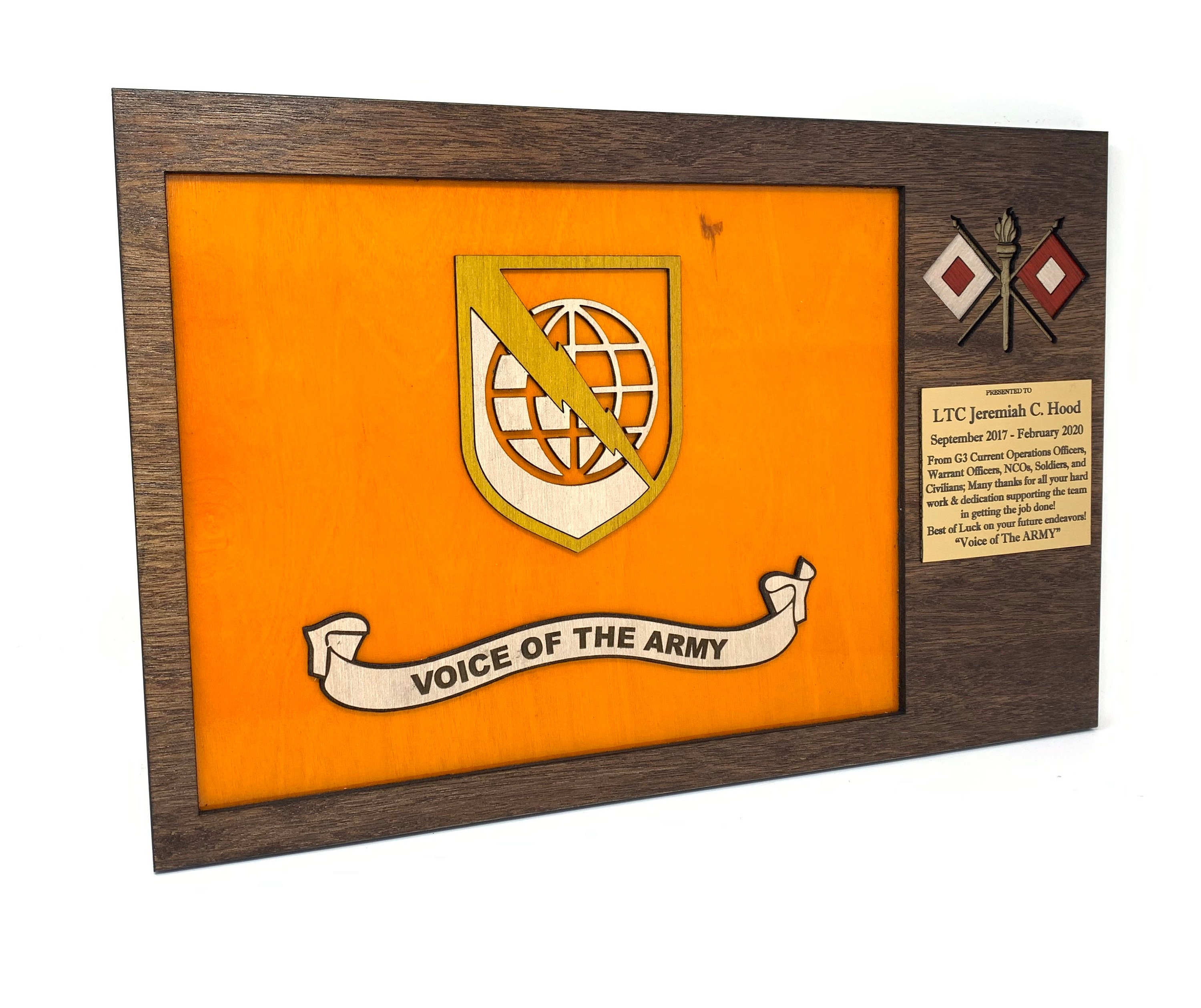 Replica Brigade Colors Plaque - Etsy