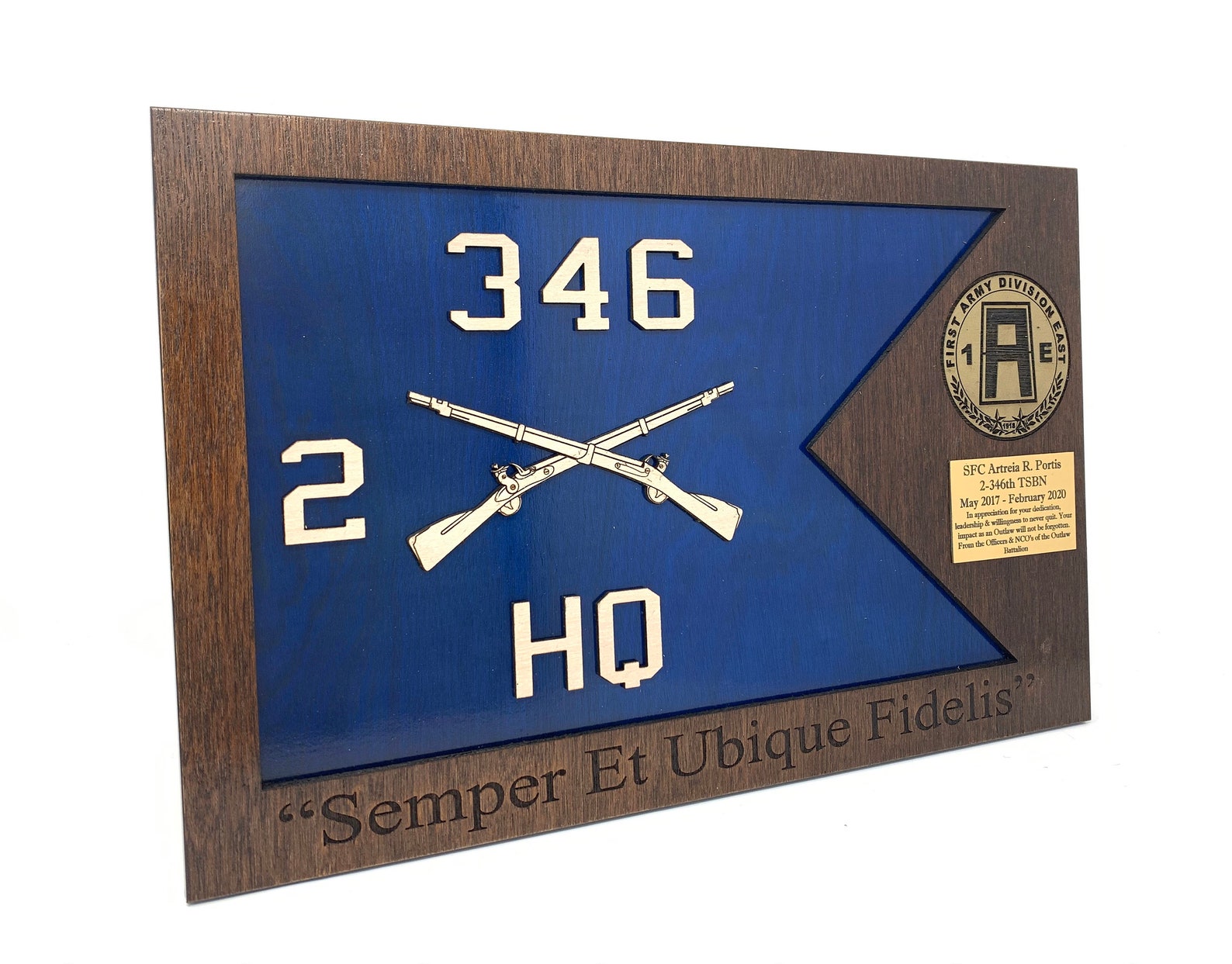 Infantry Replica Guidon Plaque | Etsy