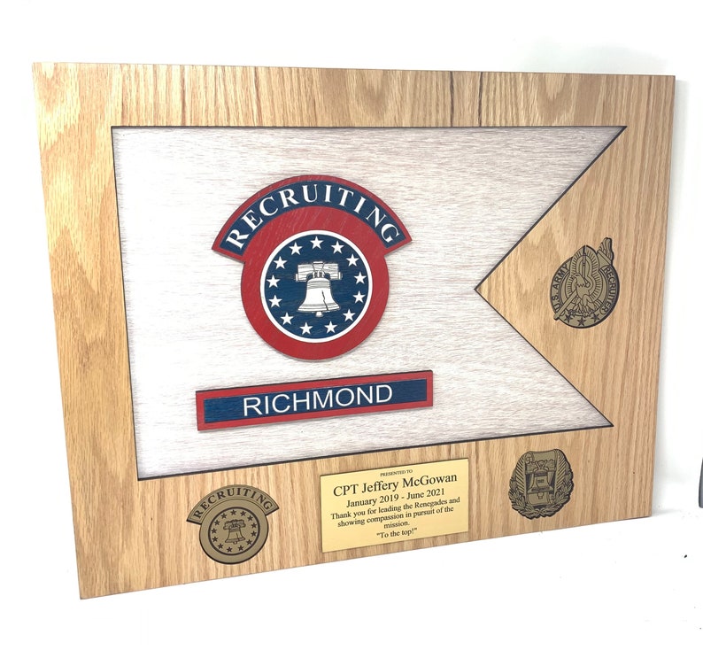 Army Recruiting Replica Guidon Plaque - Etsy