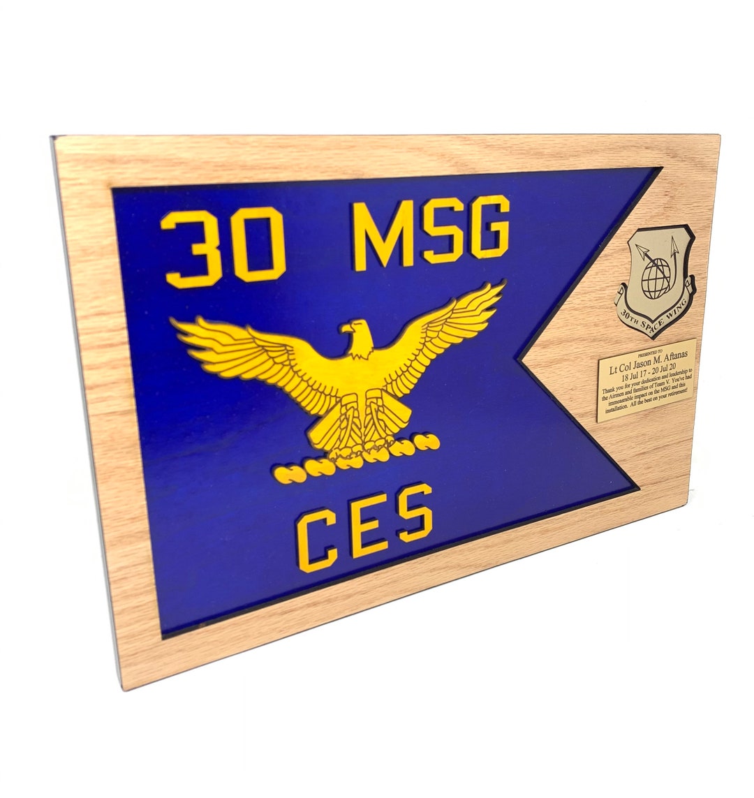 USAF Replica Guidon Plaque - Etsy