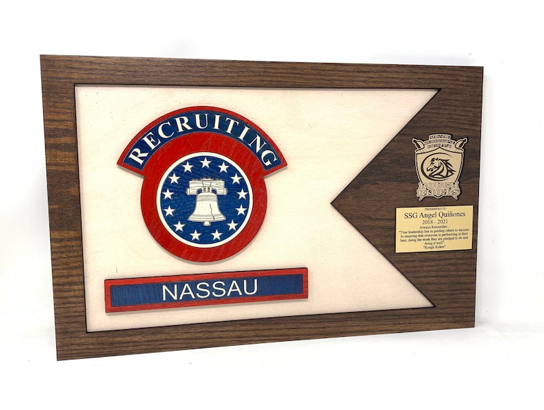 Army Recruiting Replica Guidon Plaque - Etsy